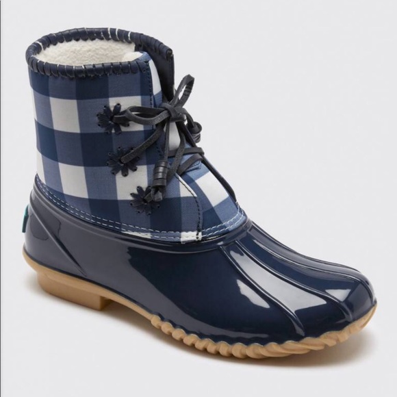 Draper James | Shoes | New Draper James Chloe Gingham Winter Boots ...